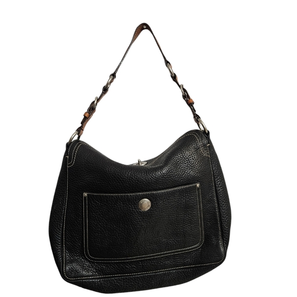 Coach | Bags | Coach Black Soft Pebbled Leather Hobo Purse | Poshmark